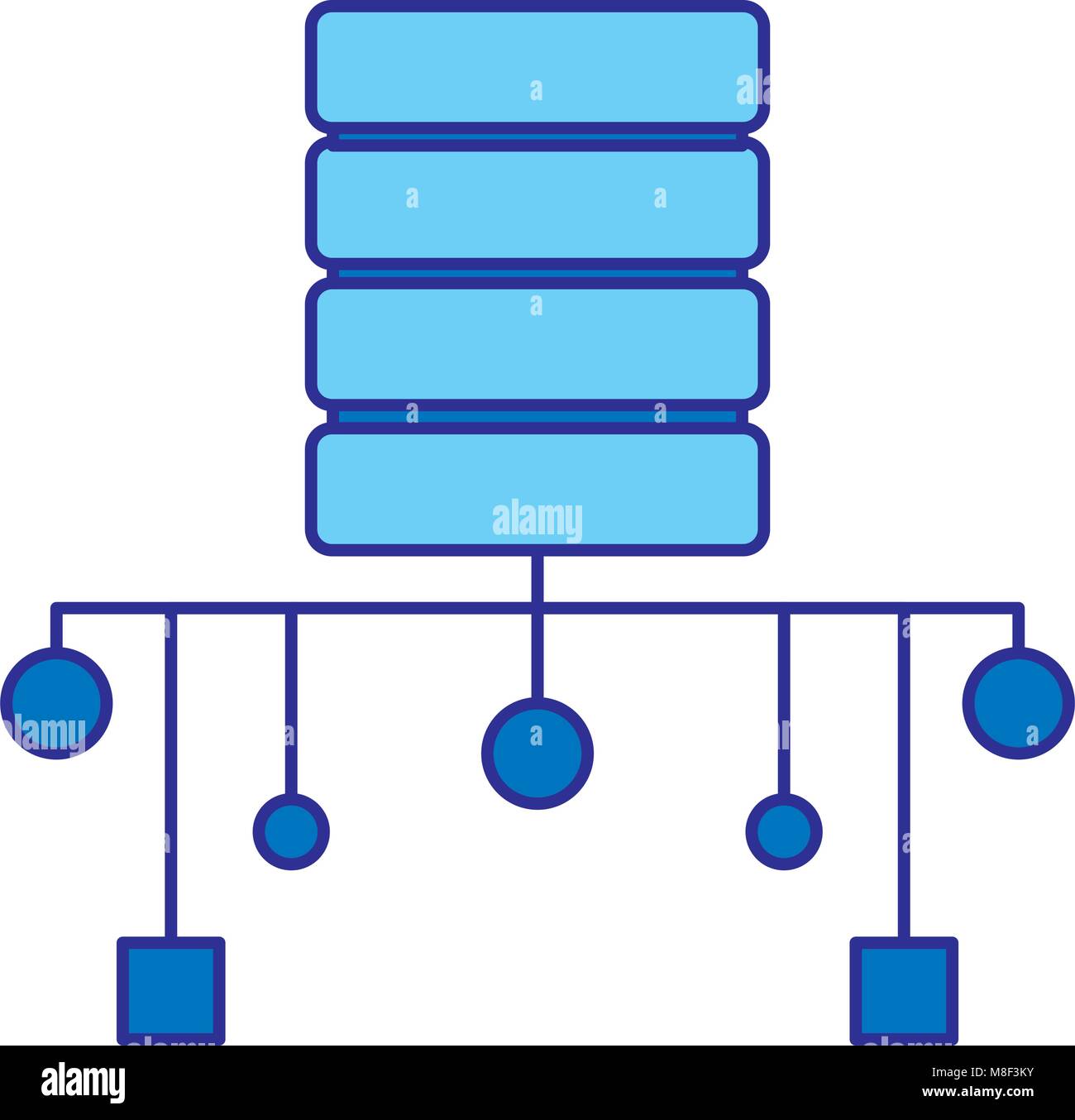 duo color data center hard disk server Stock Vector Image & Art - Alamy