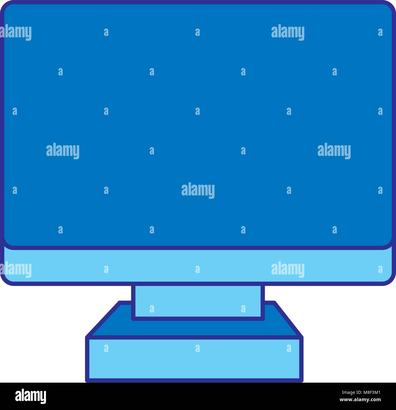 duo color electronic screen computer technology icon Stock Vector Image ...