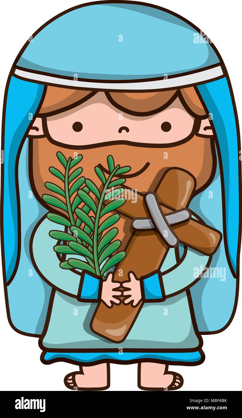 jesus christ with palms leaves and bread Stock Vector Image & Art - Alamy
