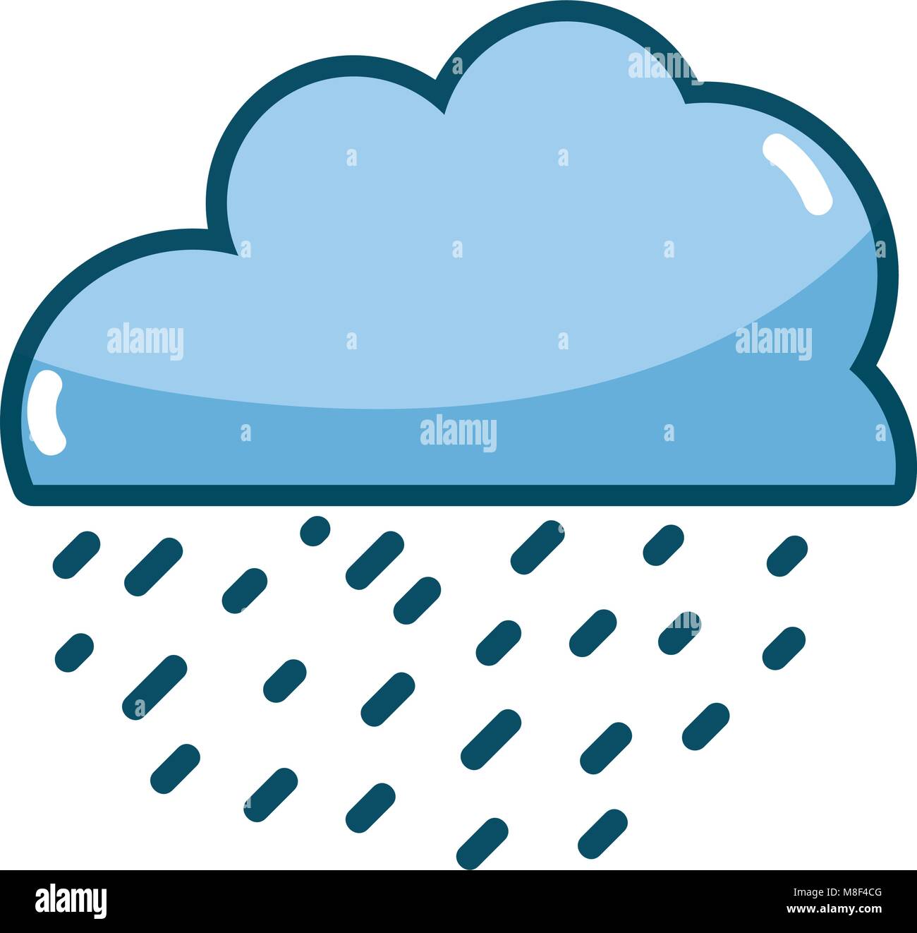 cloud with raining cold nature weather Stock Vector Image & Art - Alamy