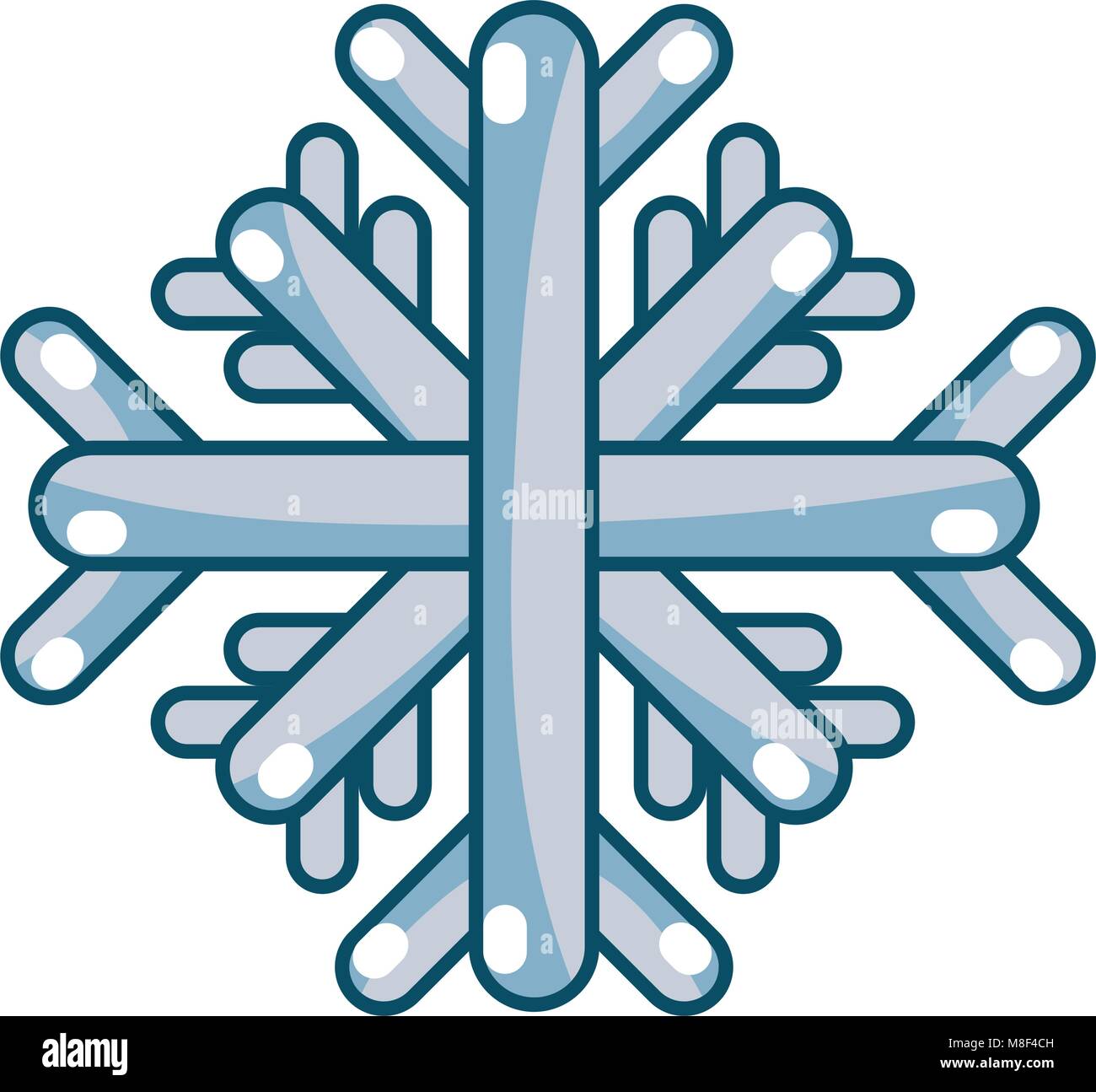 snowflakes cold weather nature season Stock Vector Image & Art - Alamy