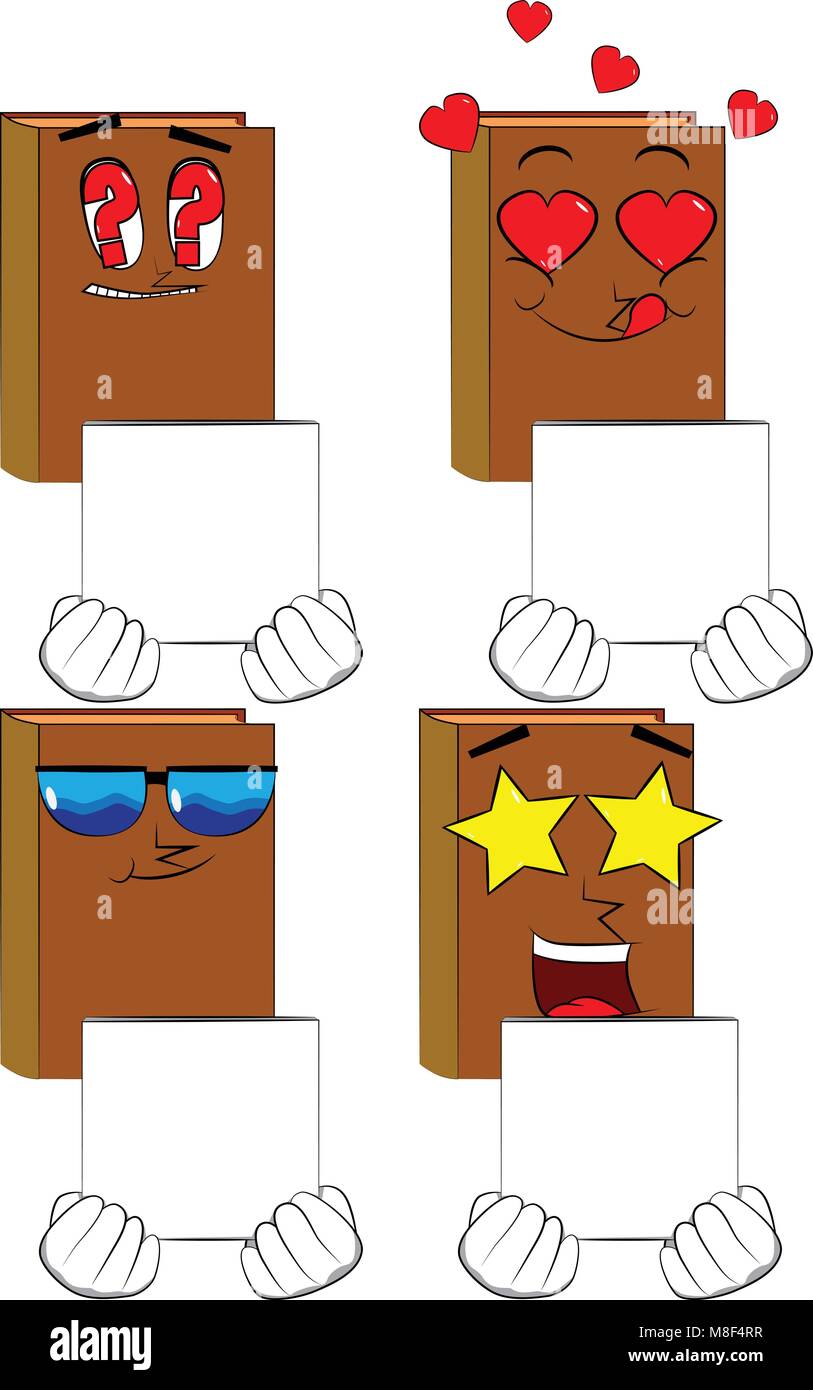 Cartoon character question mark book hi-res stock photography and ...