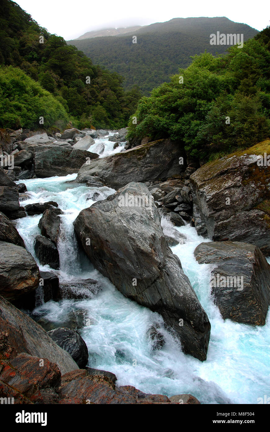 Thunder Creek Falls/Gates of Haast, Mt Aspiring National Park South ...