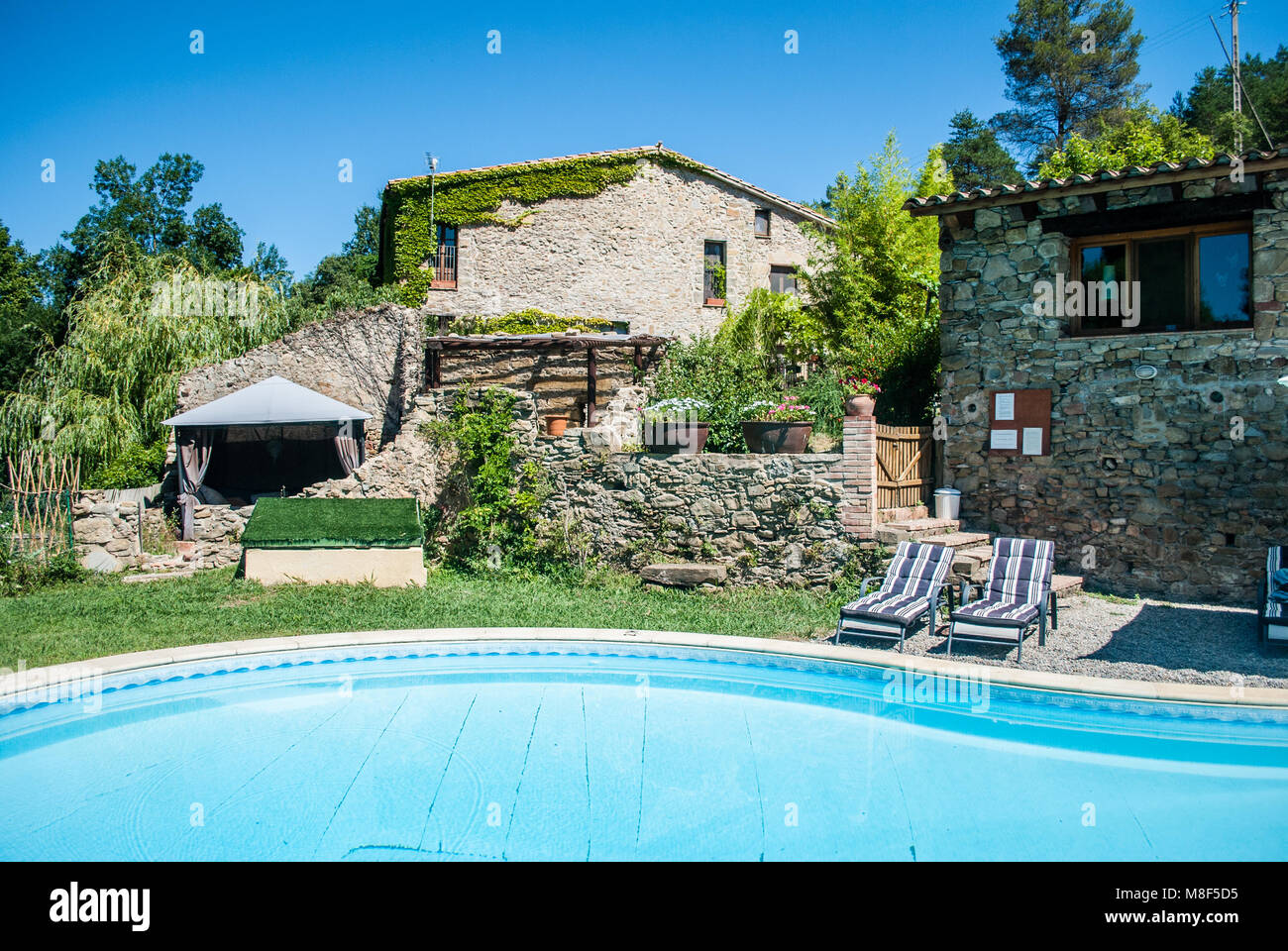pool in a rural house Stock Photo - Alamy