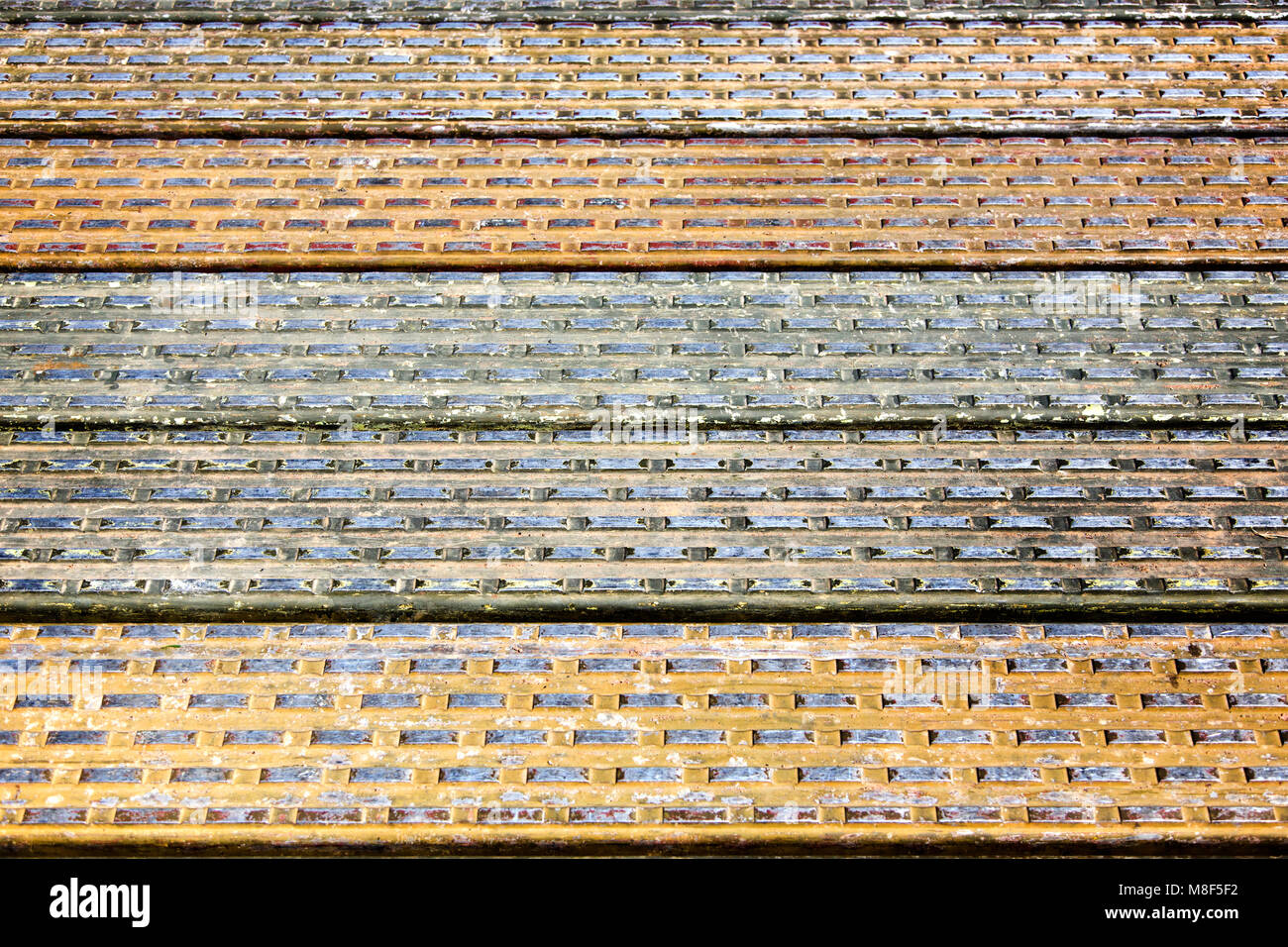 close up old steel bridge floor texture for background Stock Photo - Alamy
