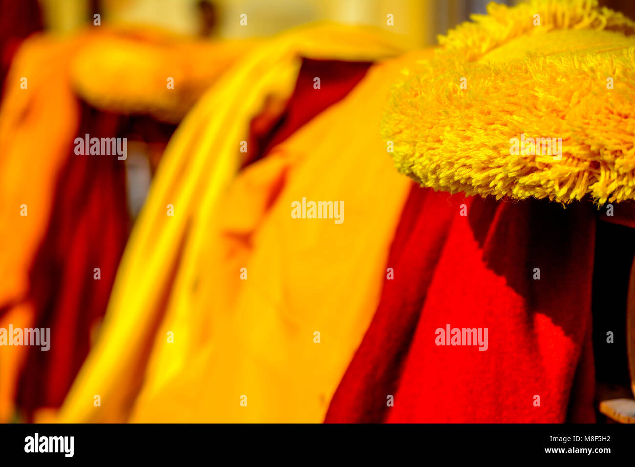 Buddhist superior Monks Clothes Gyuto Monastery Dharmashala Himachal ...