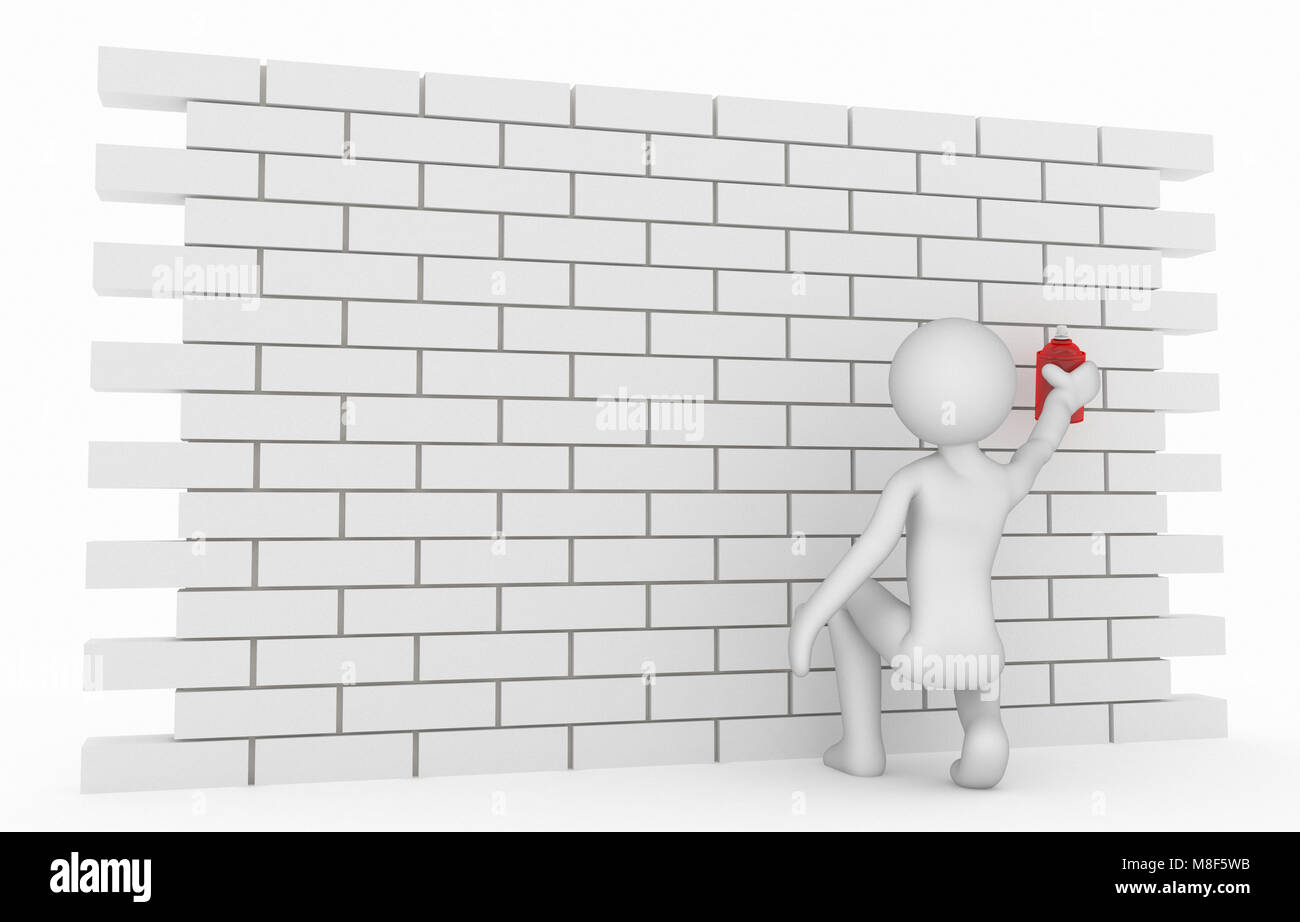 puppet making of graffiti Stock Photo - Alamy