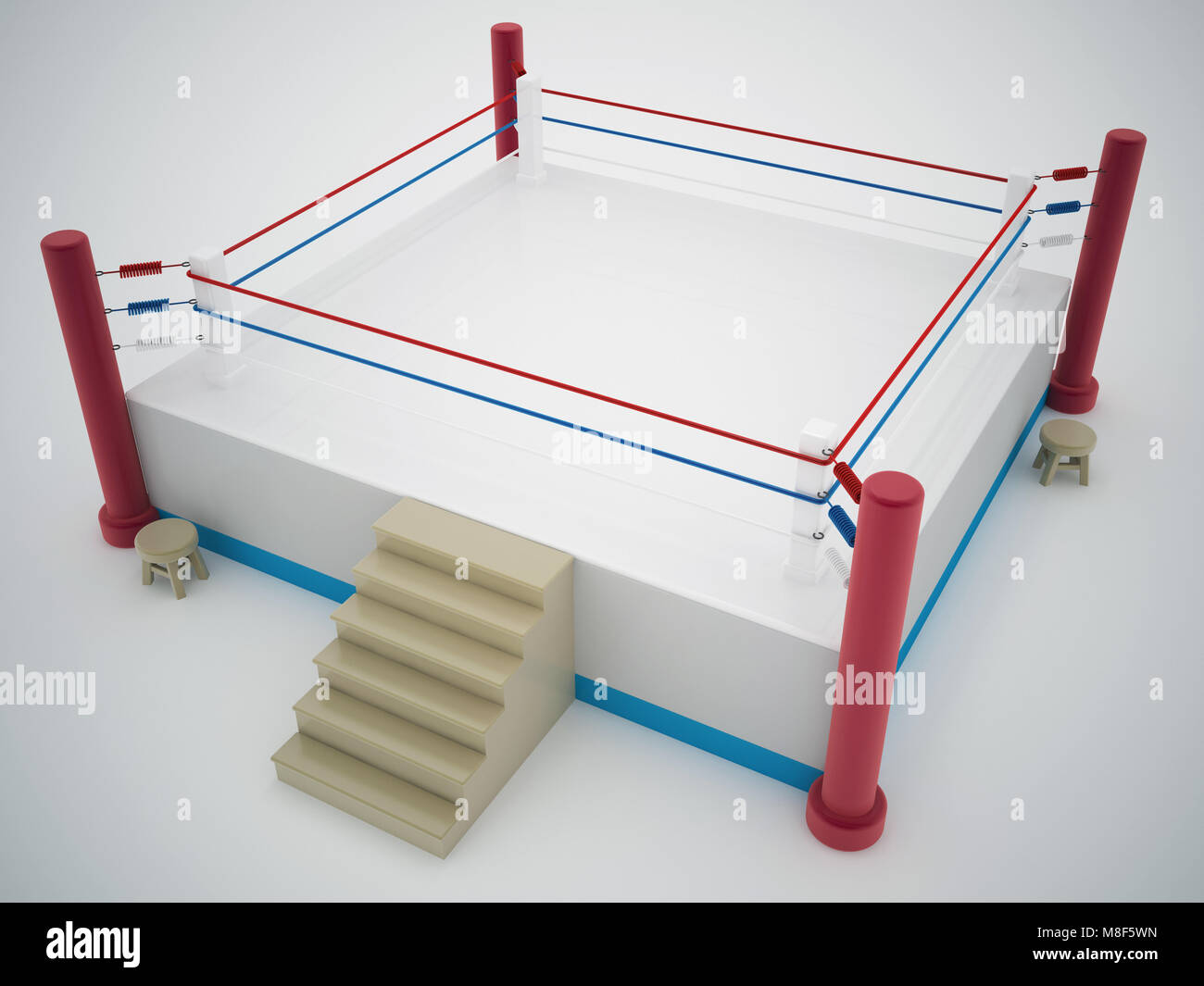 Empty professional boxing ring hi-res stock photography and images - Alamy