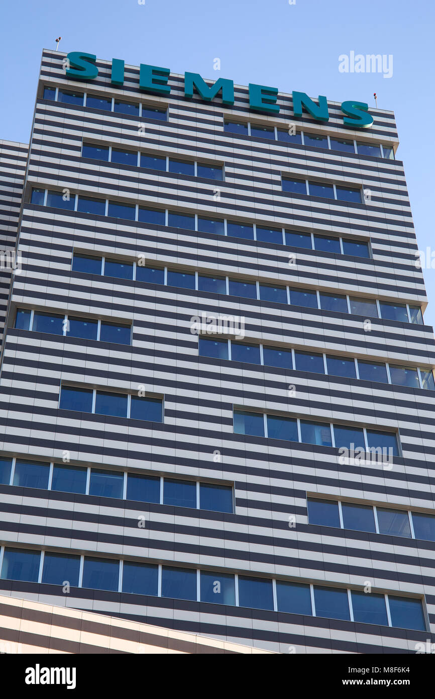 GENOA ITALY OCTOBER 30, 2016 - Siemens Building, the new headquarters ...