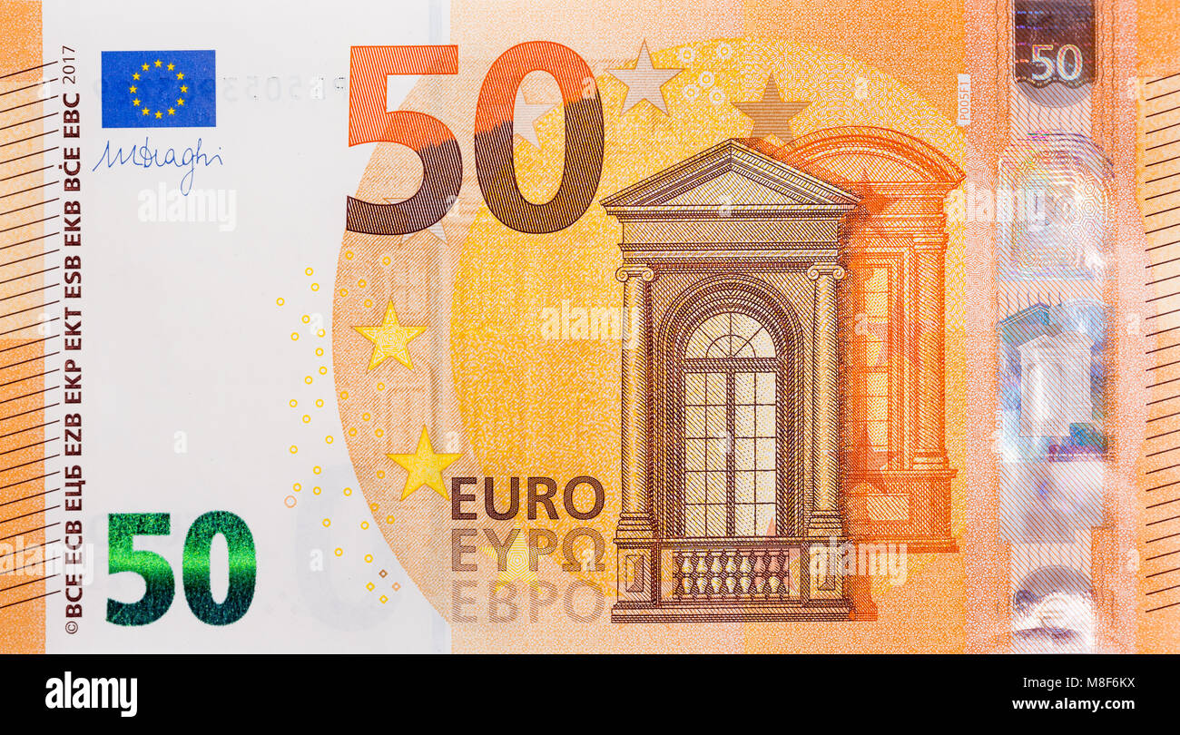 Fifty euro currency Stock Photo - Alamy