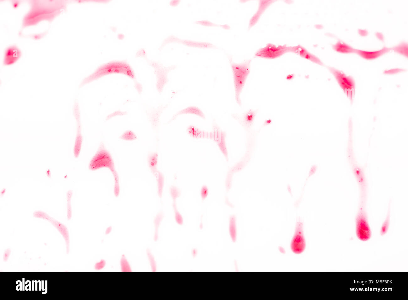 Red berries jam splash, drops isolated on white background Stock Photo ...