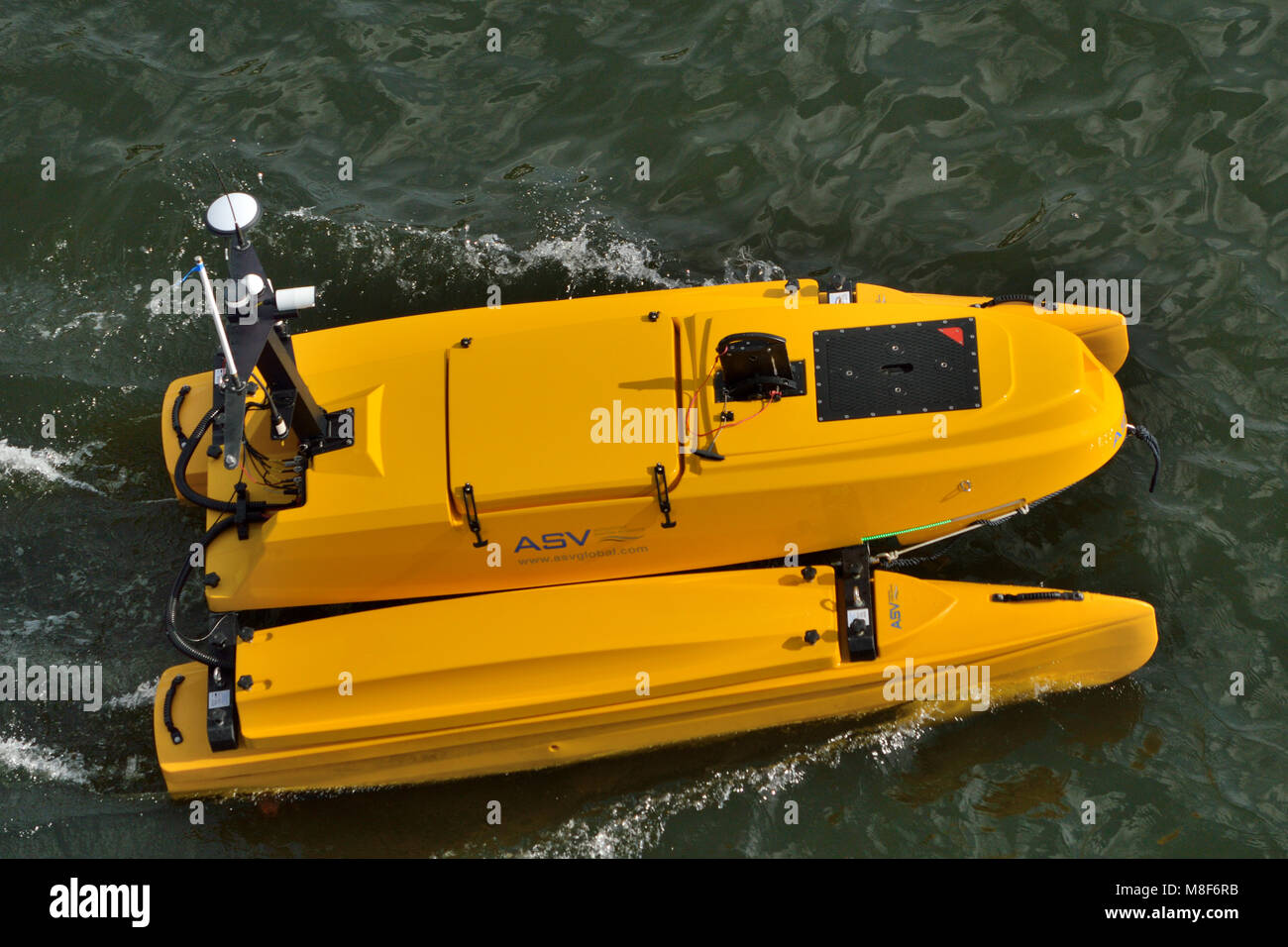 ASV Global C-CAT3 unmanned autonomous surface vessel being demonstrated ...
