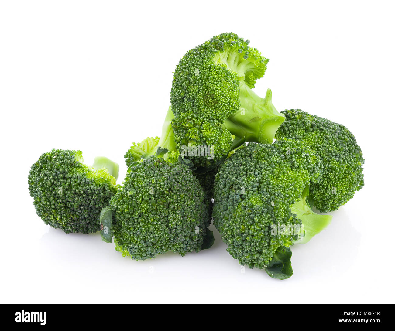 Broccoli isolated on white background Stock Photo - Alamy