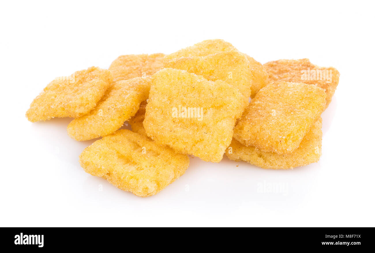 Corn chips isolated on white background Stock Photo - Alamy