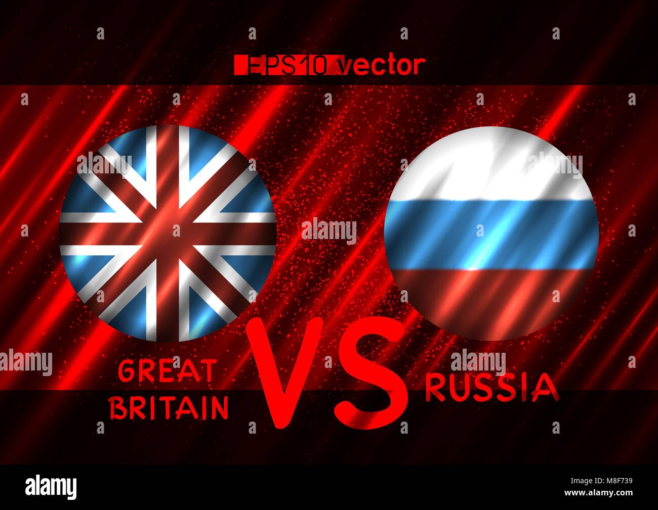 Russia vs united kingdom war Stock Vector Images - Alamy