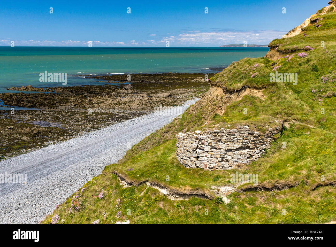 Greencliff Beach, Kiln and Coastal View from Above the Lime Kiln ...