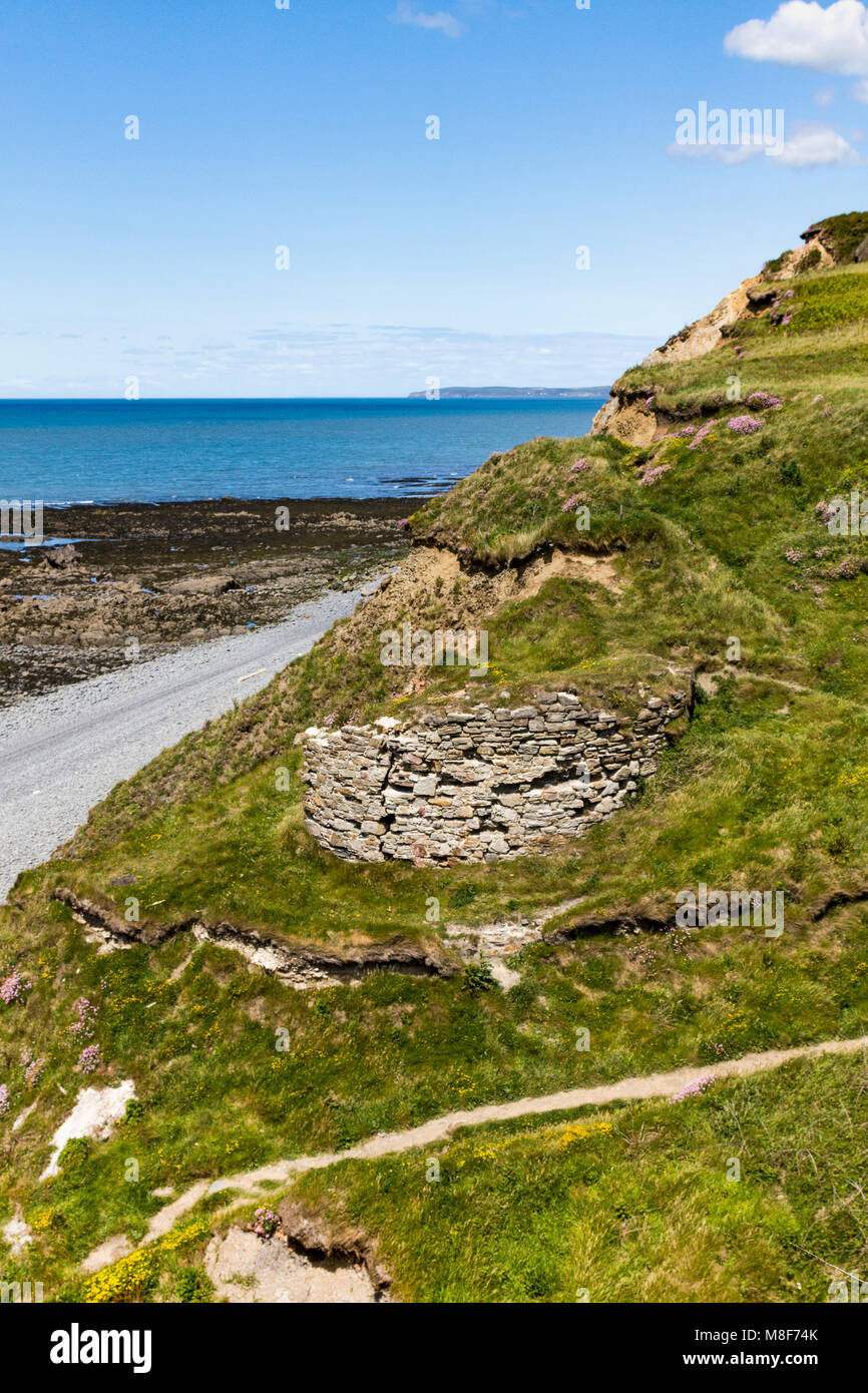 Greencliff Beach, Kiln and Coastal View from Above the Lime Kiln ...