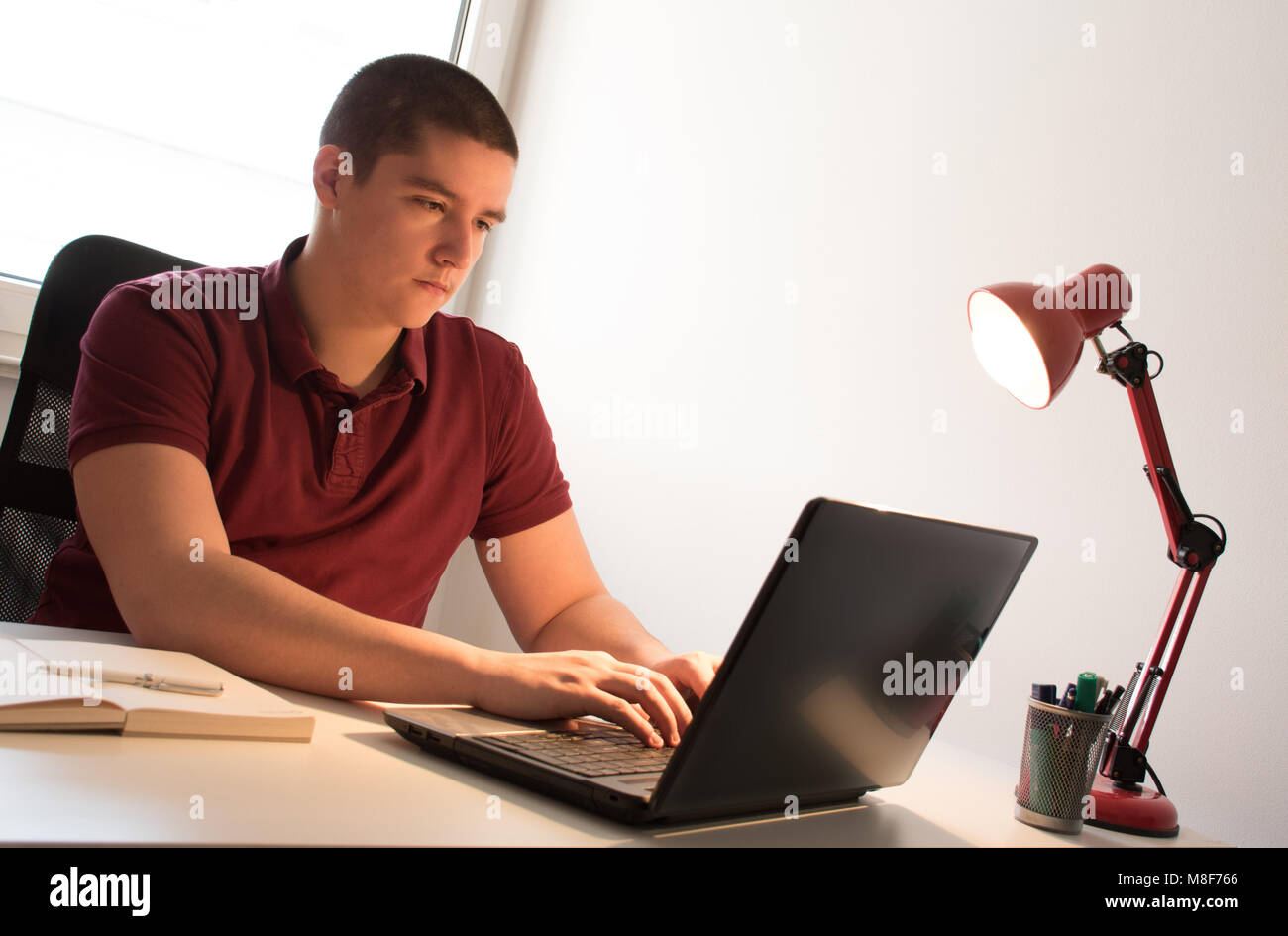 Typing on black computer hi-res stock photography and images - Alamy