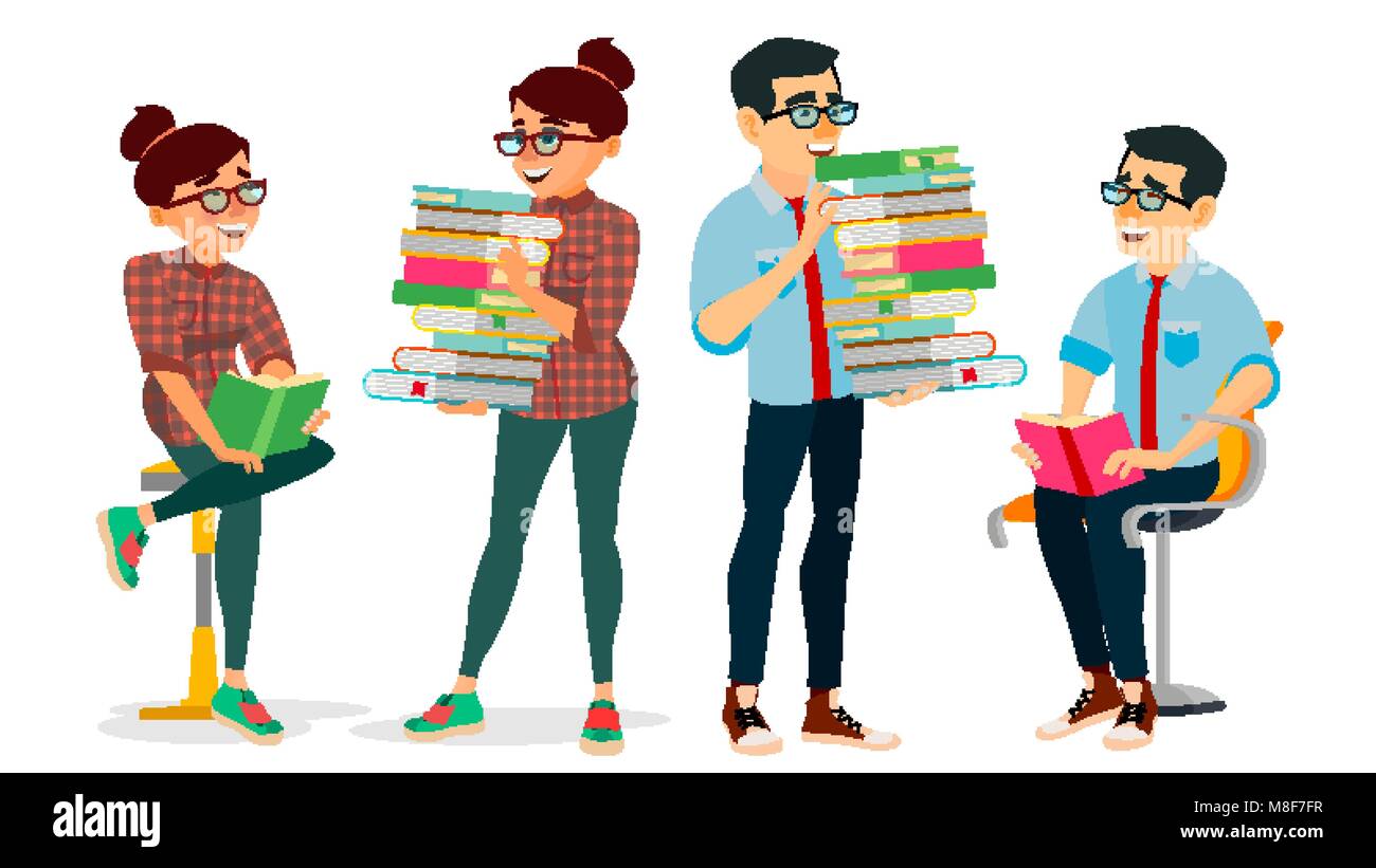 Teen boy reading magazine Stock Vector Images - Alamy