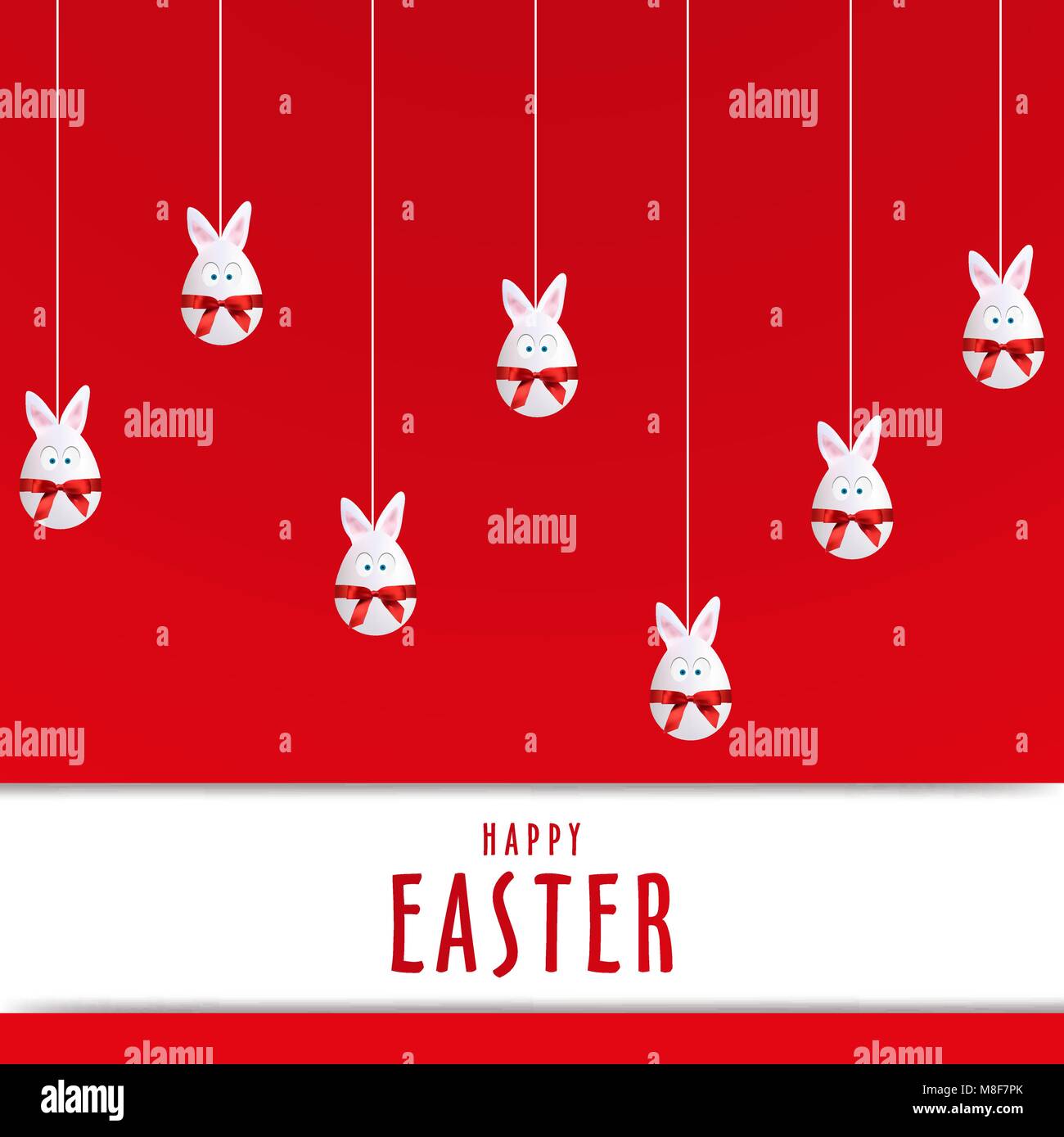 Simple Happy Easter Egg Rabbit Poster, Vector, Illustration, Eps File ...