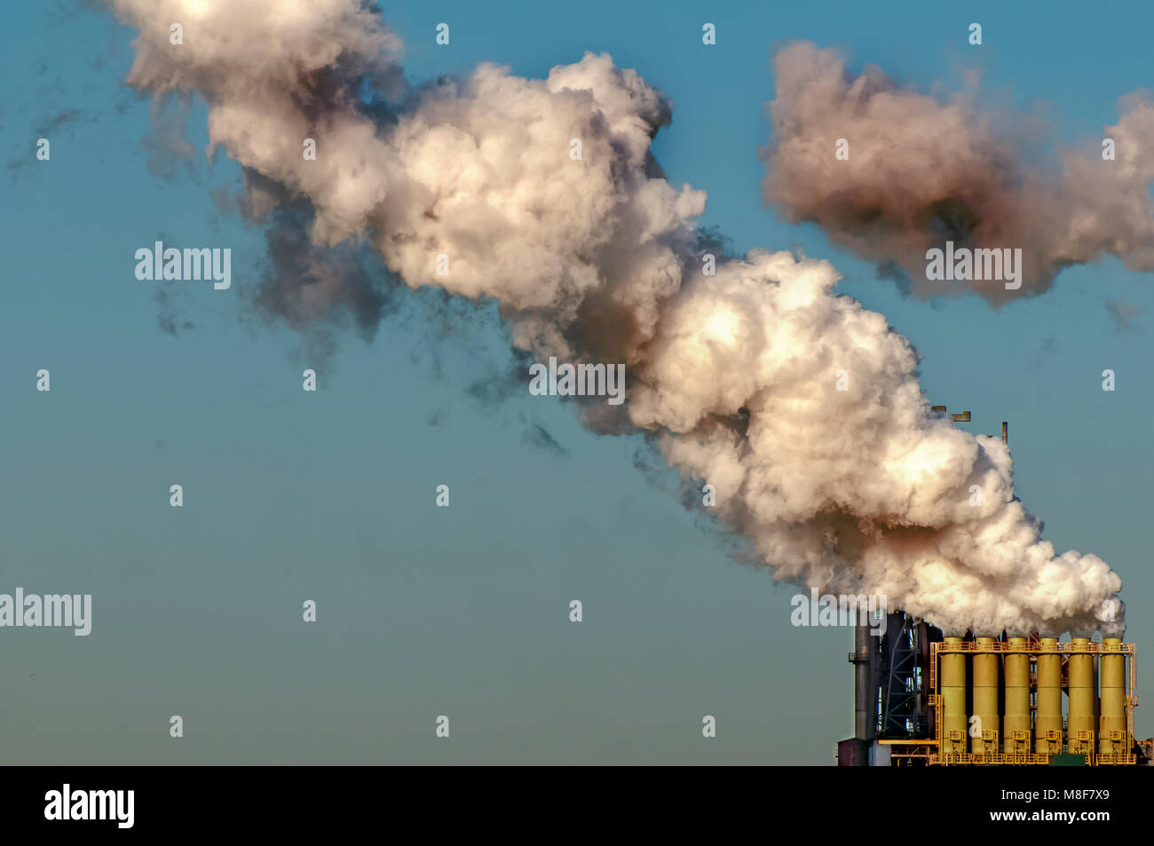 Smoke from industrial chimneys pipes hi-res stock photography and ...
