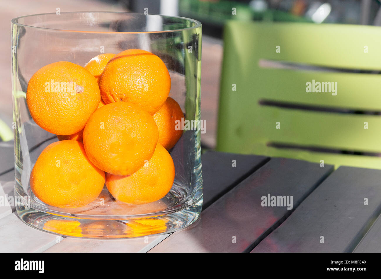 Oranges in large glass hi-res stock photography and images - Alamy