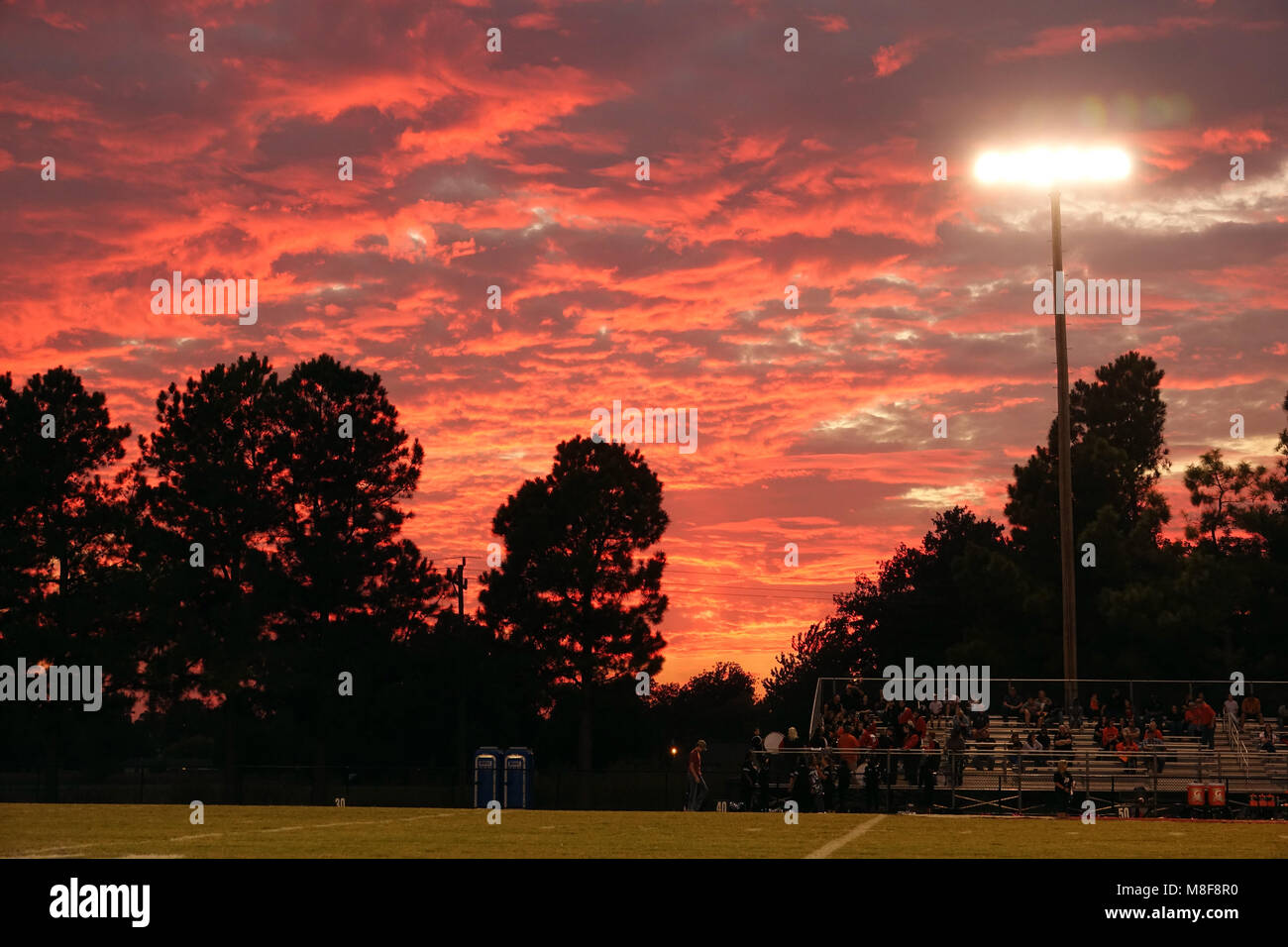 Football stadium lights hi-res stock photography and images - Alamy