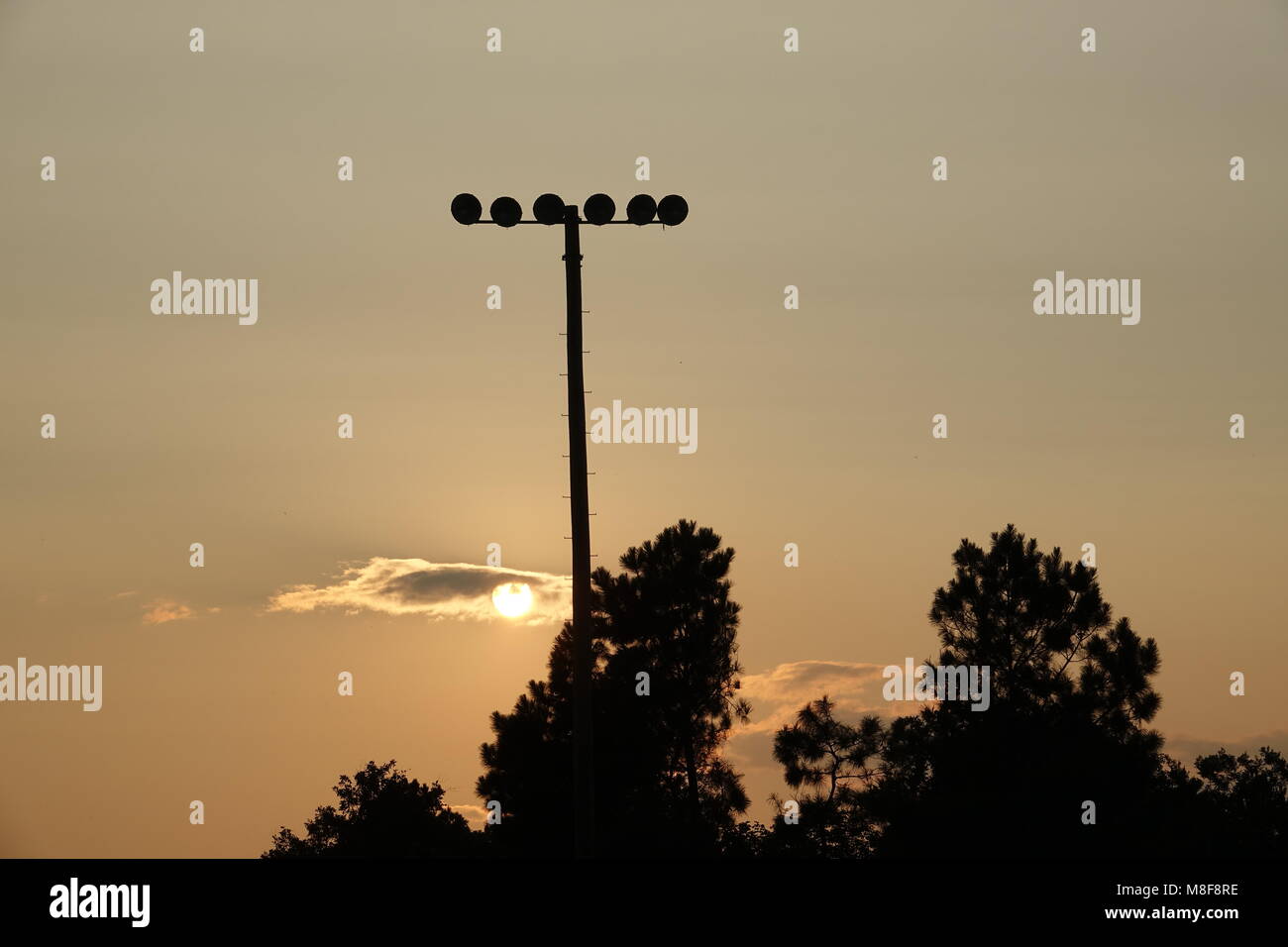 American football field sunset hi-res stock photography and images - Alamy