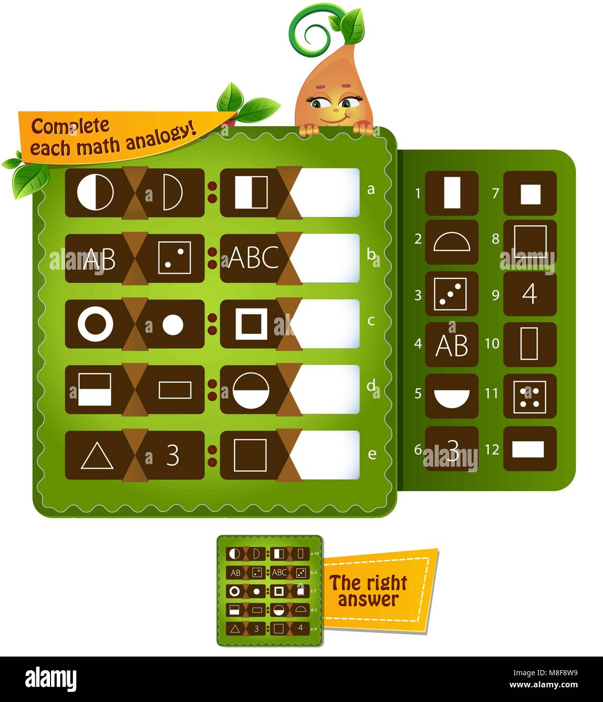 educational game for kids and adults development of logic, iq. Complete ...