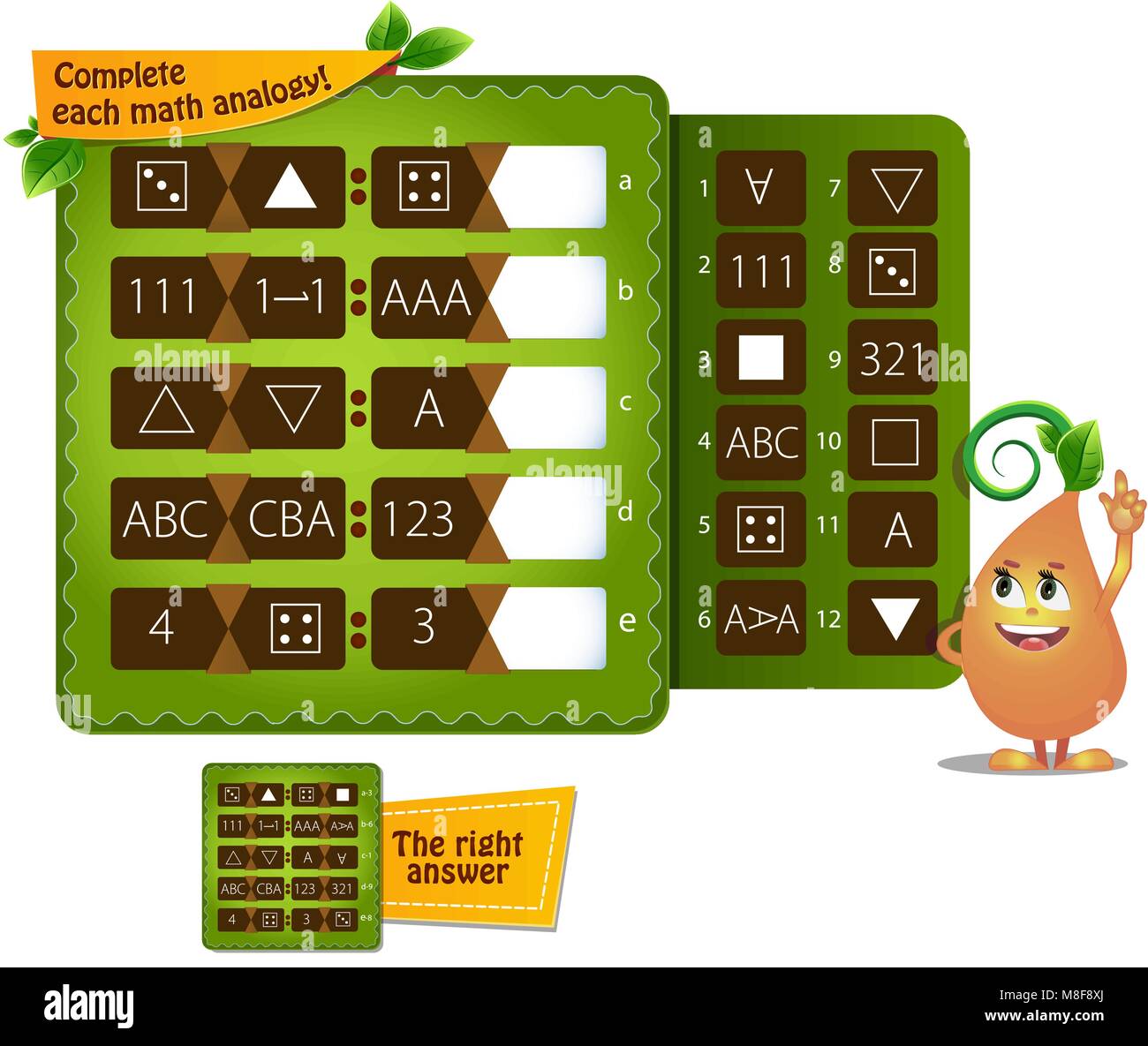 educational game for kids and adults development of logic, iq. Complete ...