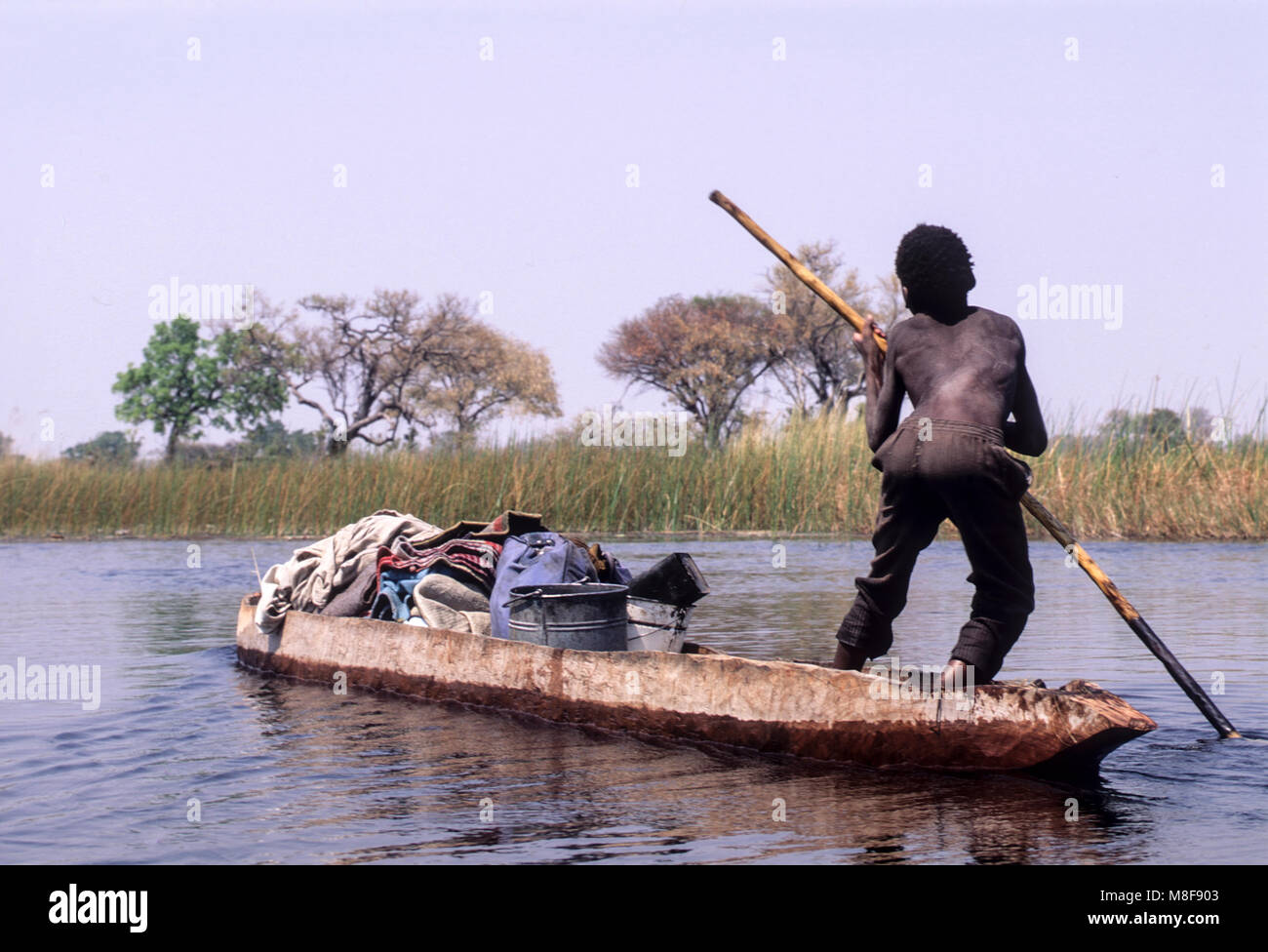 Makoro boat botswana okavango delta hi-res stock photography and images ...