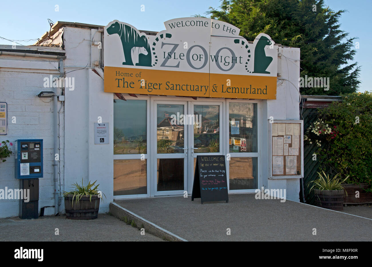 Yaverland, Sandown, Isle of Wight Zoo, Entrance, I of W, Hampshire ...