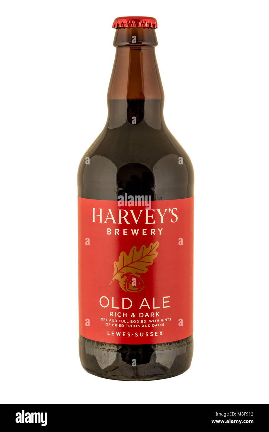 Harvey's of Lewes Brewery - Tom Paine Bottled Beer Stock Photo - Alamy