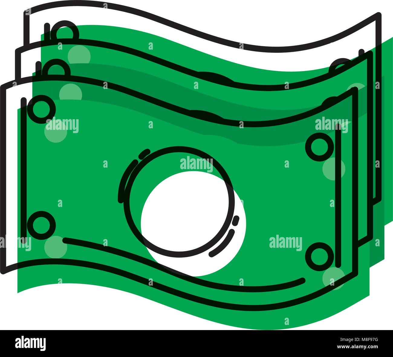 moved color bill cash money finance economy Stock Vector Image & Art ...