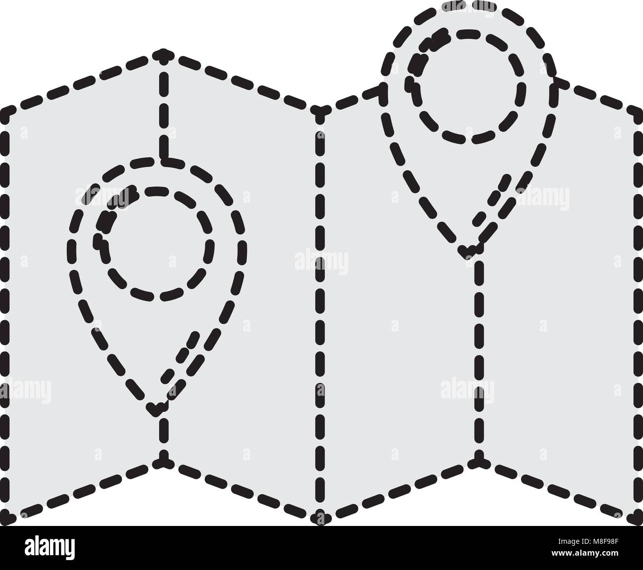 Dotted shape global map hi-res stock photography and images - Alamy