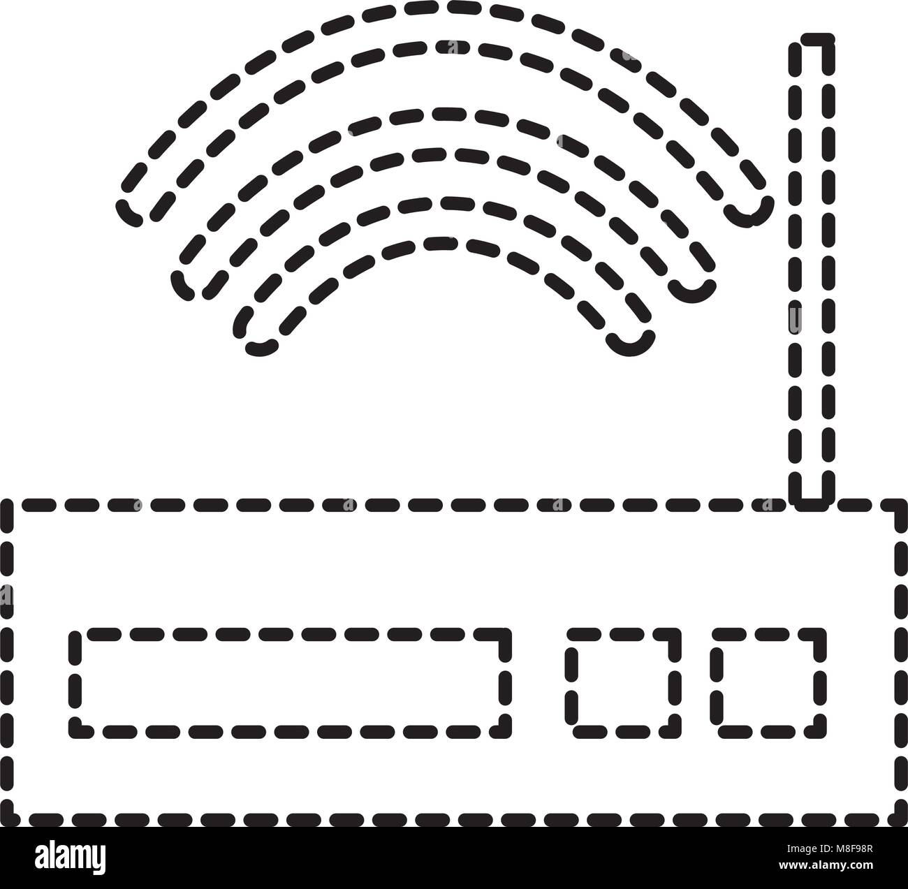 dotted shape router wireless internet wifi technology Stock Vector ...