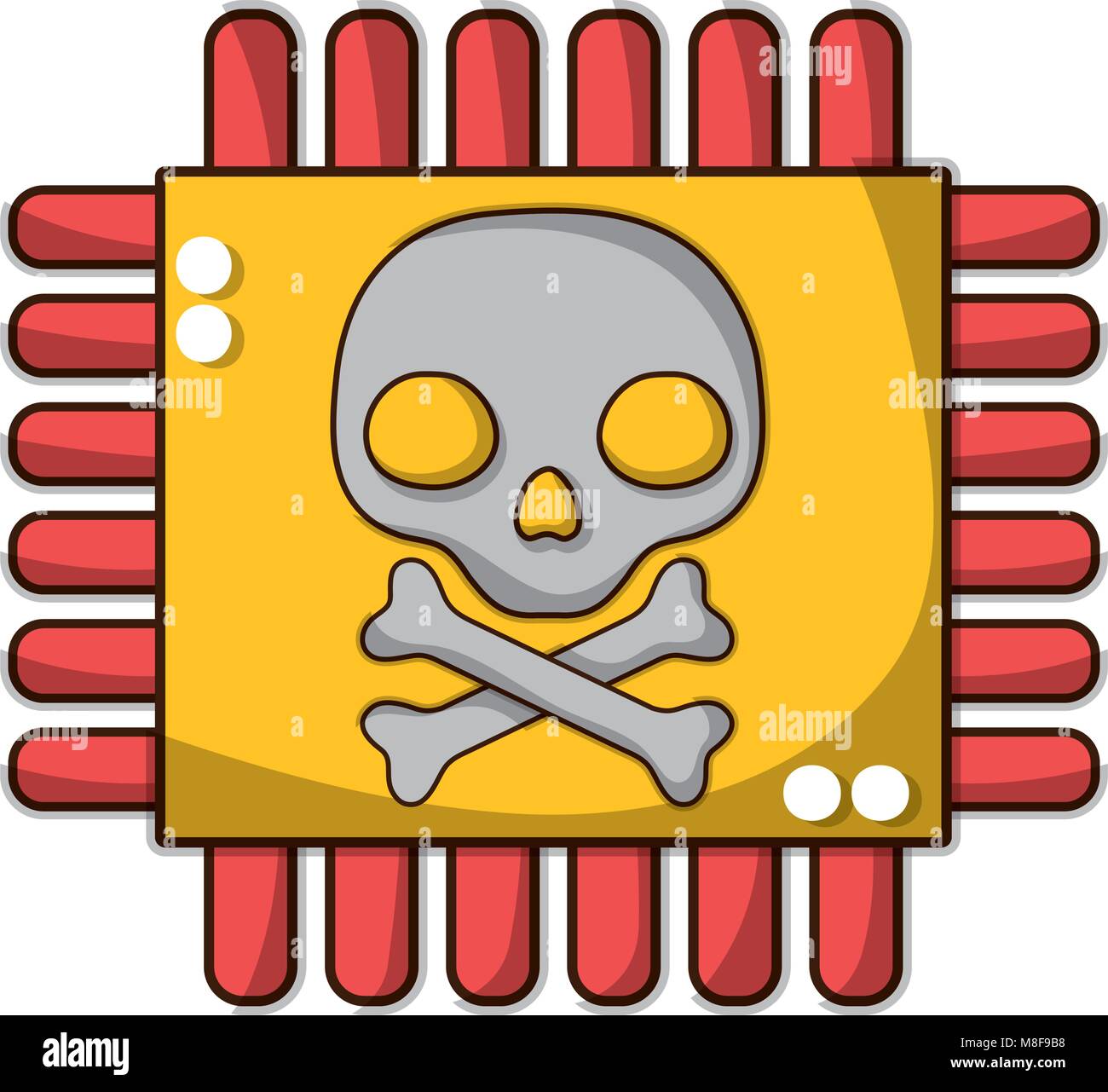 Cpu computer chip inside Stock Vector Images - Alamy