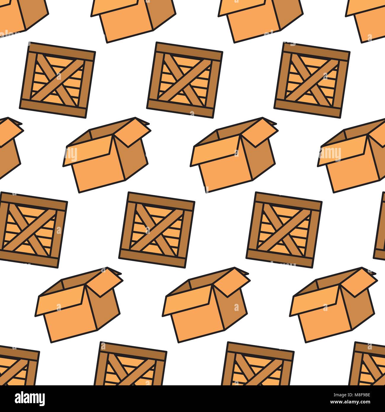 box package of carton and wood background Stock Vector Image & Art - Alamy