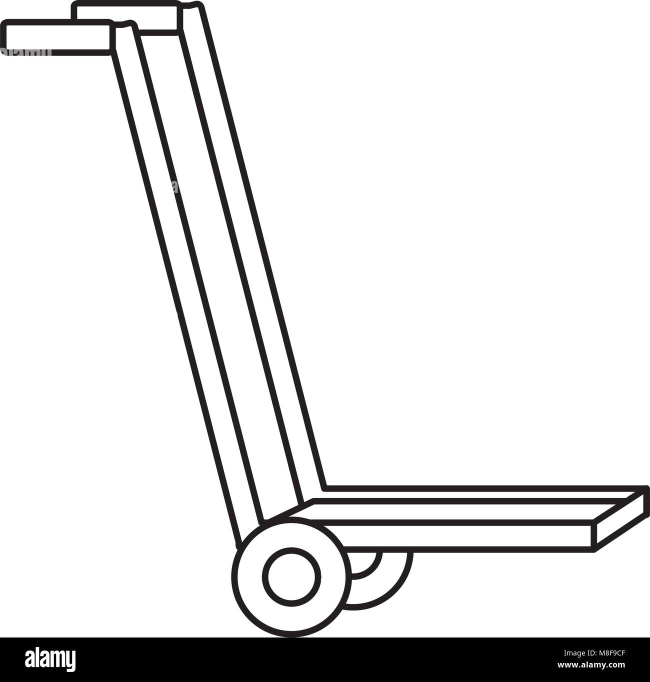 line platform trolleys delivery service to package Stock Vector Image ...