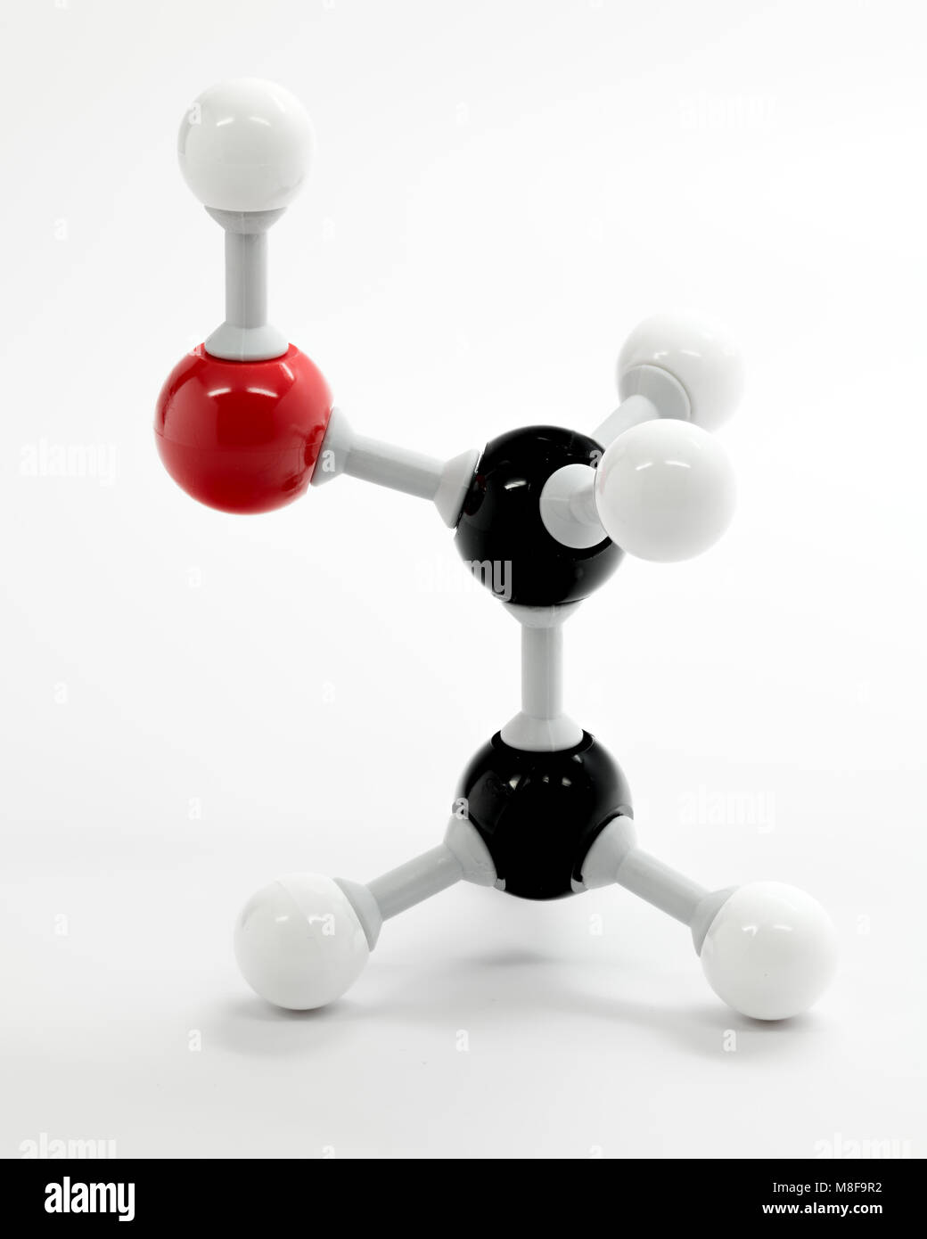 Molecule model of the Ethanol element used in education Stock Photo - Alamy