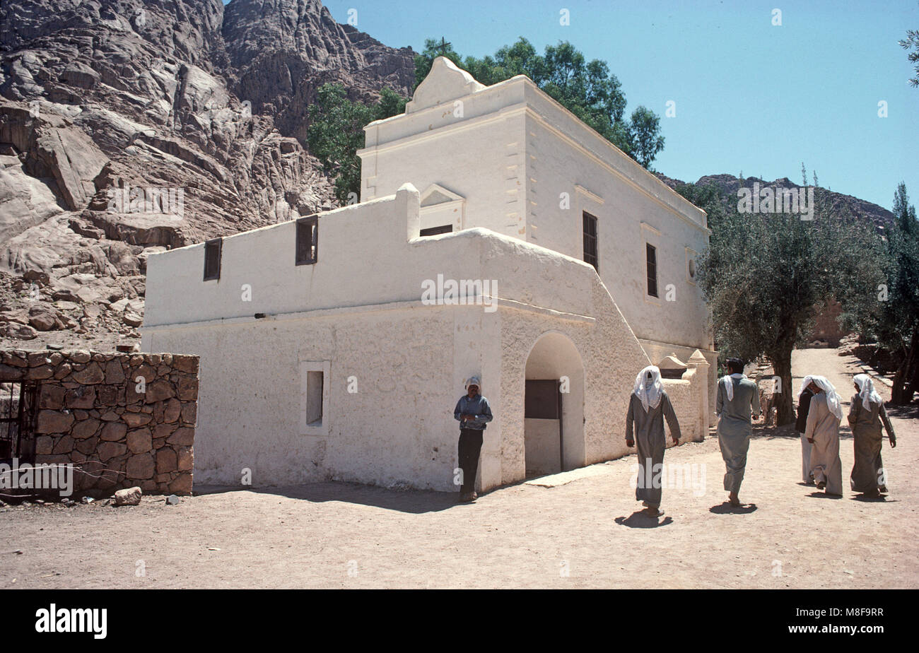St Catherine Monastery at the foot of Mount Sinai, home to Eastern ...