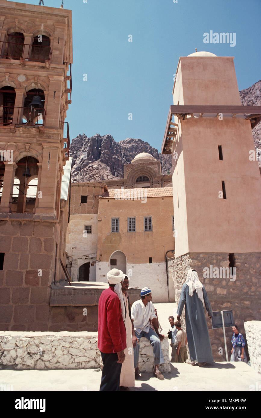 St Catherine Monastery at the foot of Mount Sinai, home to Eastern ...