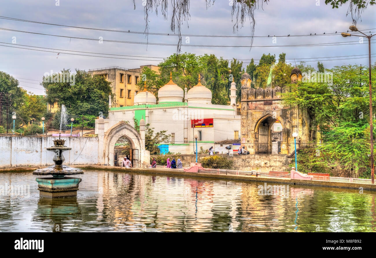 Jamil Baig Masjid Mosque and Mahmud Darwaza Gate as seen from Panchakki ...