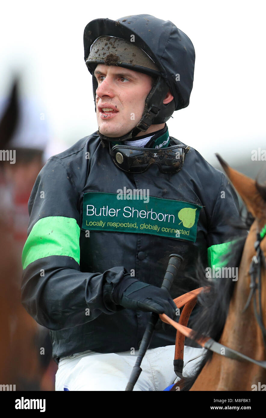 Jockey David Bass during Ladies Day of the 2018 Cheltenham Festival at ...