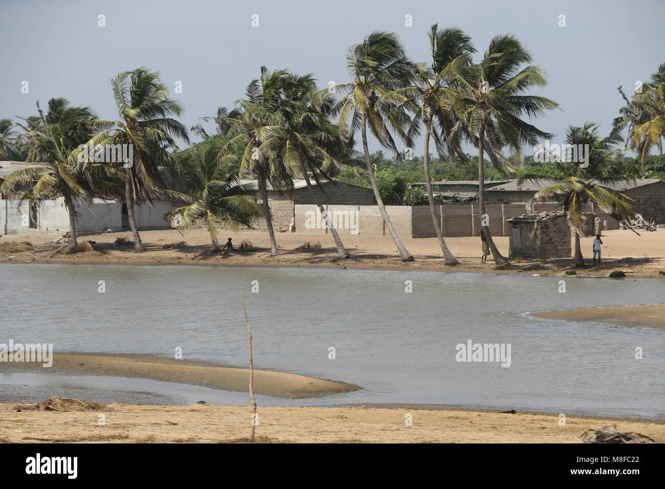 Village at the Mono river in Benin Stock Photo - Alamy