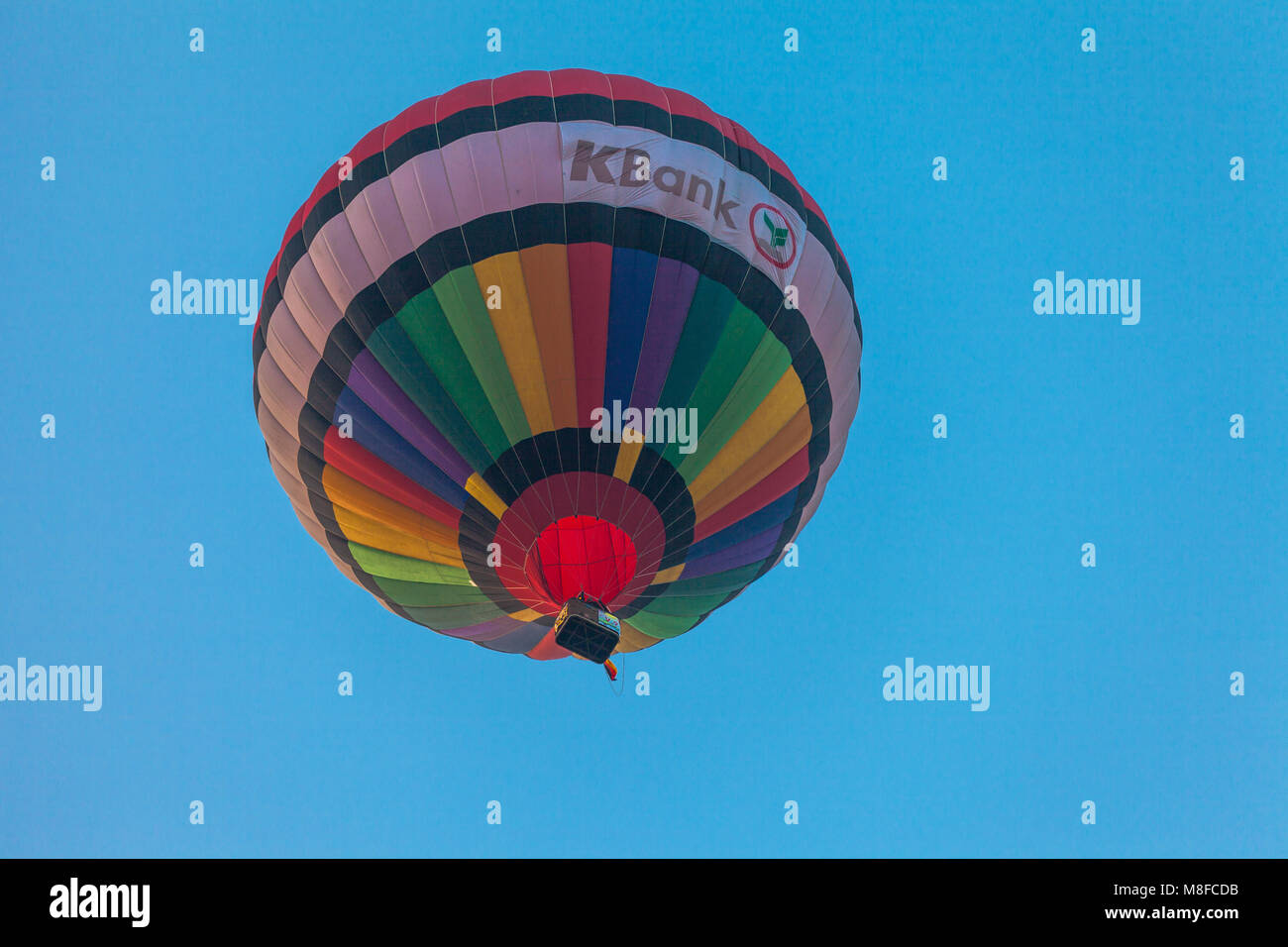 Chiang Rai,Thailand - February 18,2018: Hot air balloon of Kasikorn ...