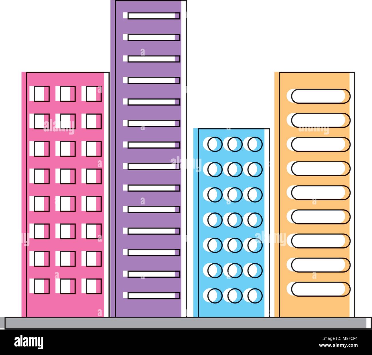 buildings structure architecture urban constructions vector ...