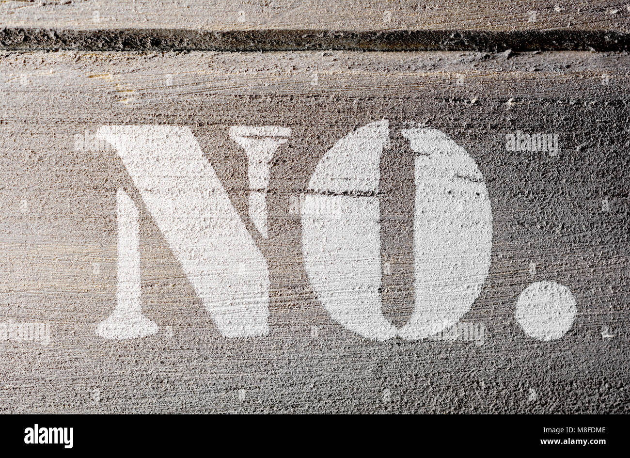 Front Macro Of Wood Panels With NO. / Number Logo Stock Photo - Alamy