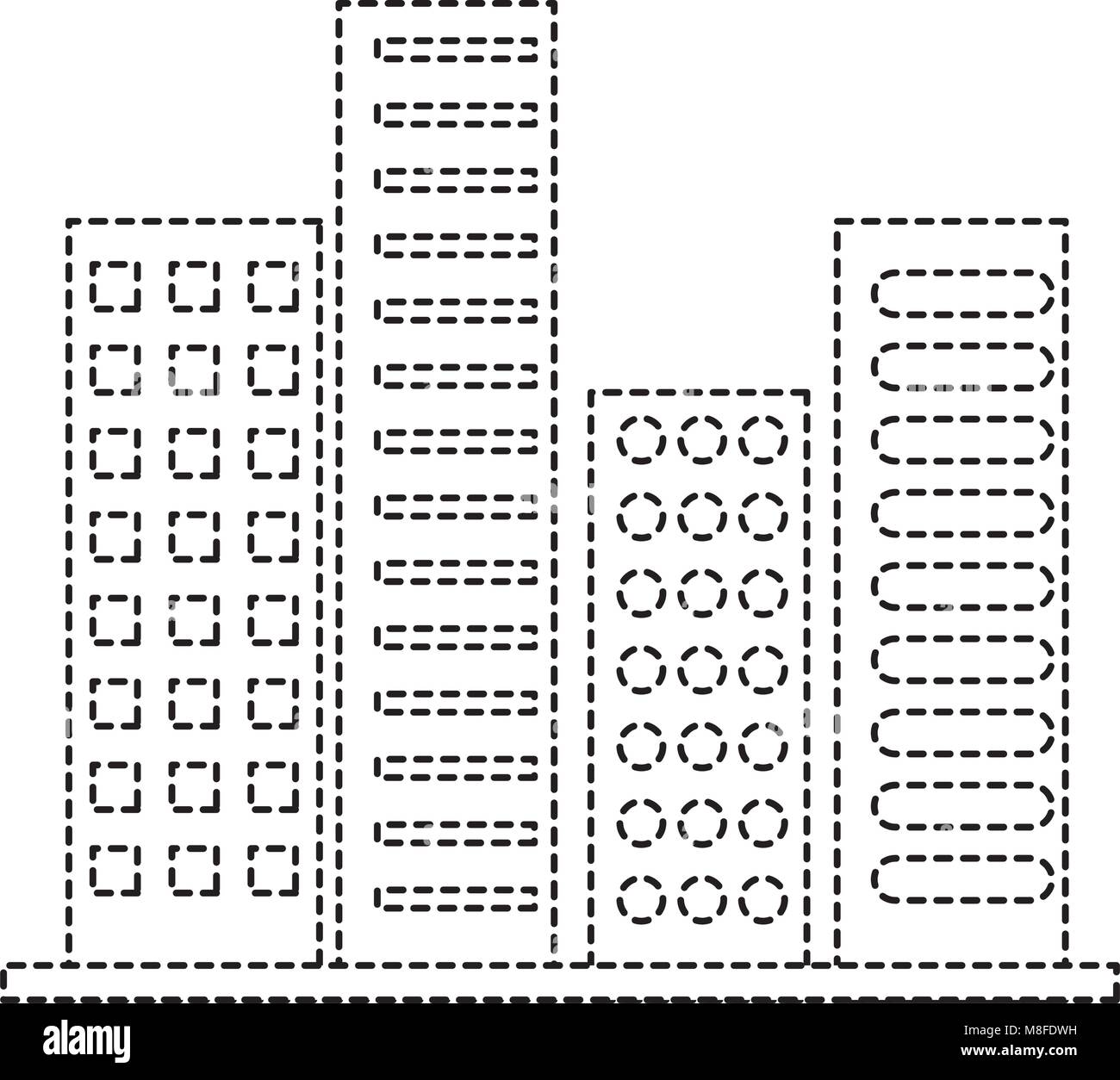 buildings structure architecture urban constructions vector ...