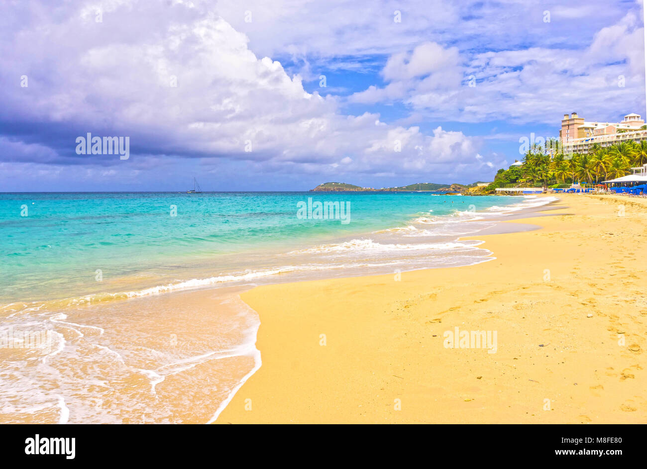 The Caribbean tropical beach Stock Photo - Alamy